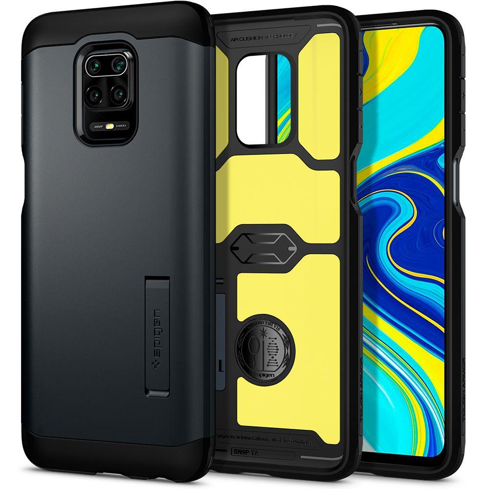 Spigen Xiaomi Redmi Note 9 Pro/9S Case Tough Armor Metal Slate - køb online